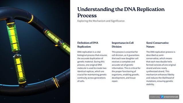 DNA Replication Overview Steps And future perspective | PDF