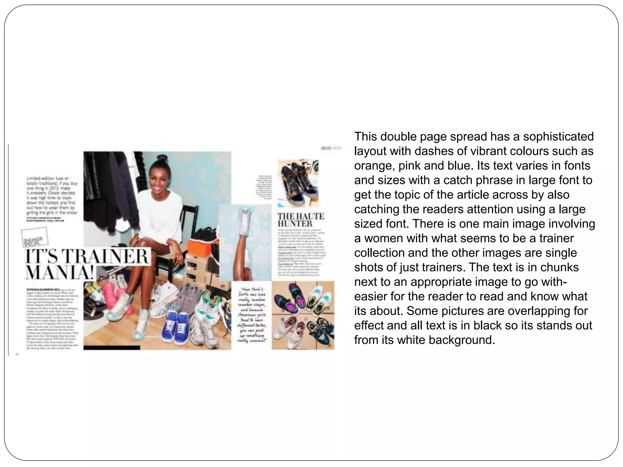 Analysis of double page spreads | PPTX