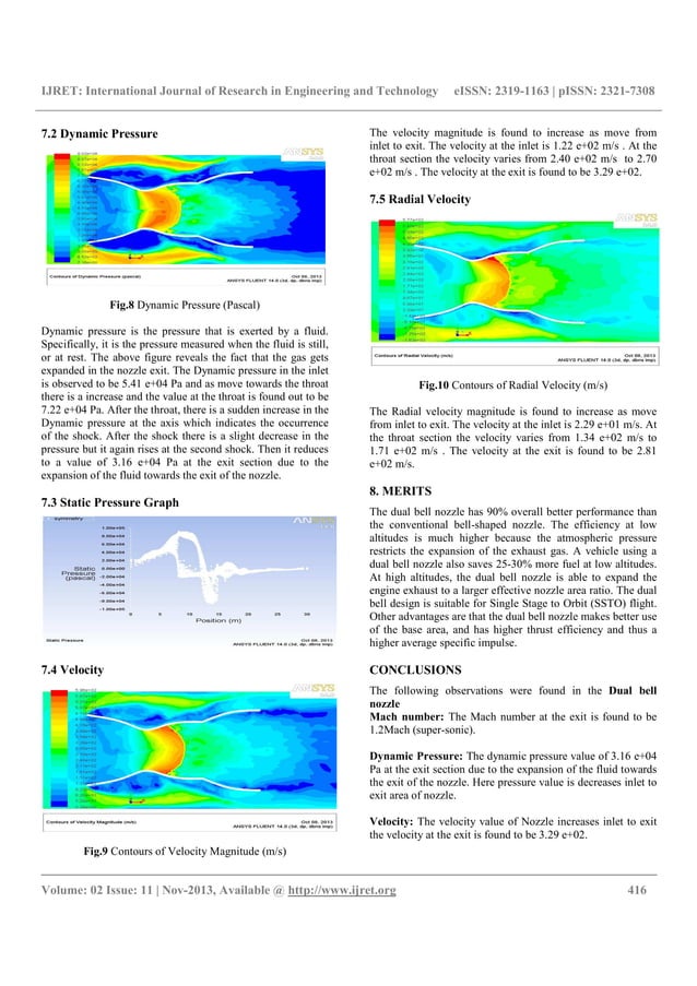 Analysis of dual bell rocket nozzle using | PDF Analysis of dual bell rocket nozzle using | PDF