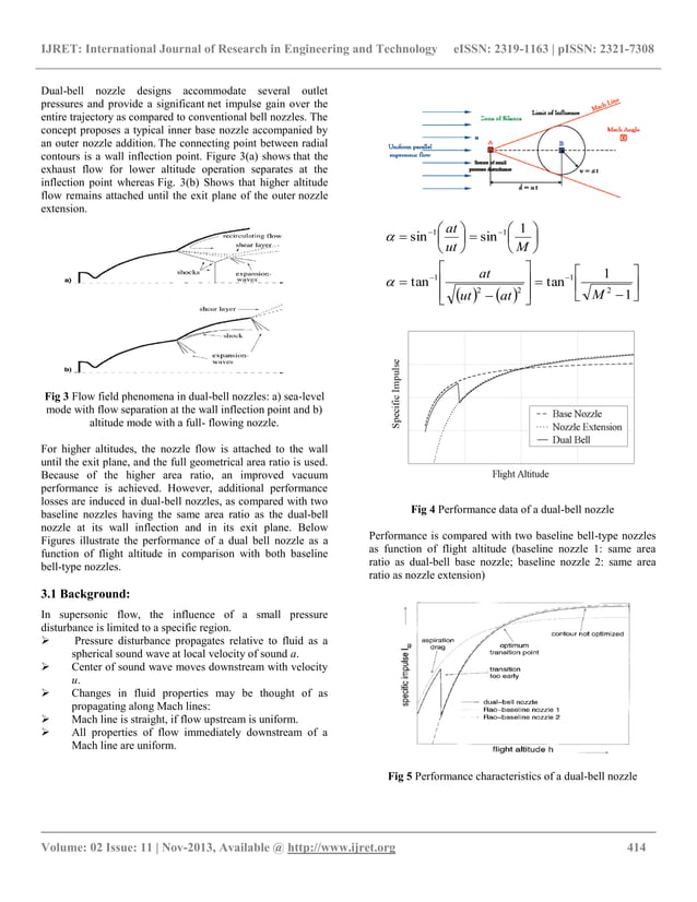 Analysis of dual bell rocket nozzle using computational fluid dynamics | PDF