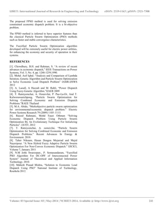 Analysis of economic load dispatch using fuzzified pso | PDF | Gas and ...