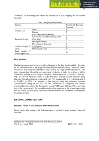 Analysis Of Efl Students Citation Practices And Problems In Academic ...