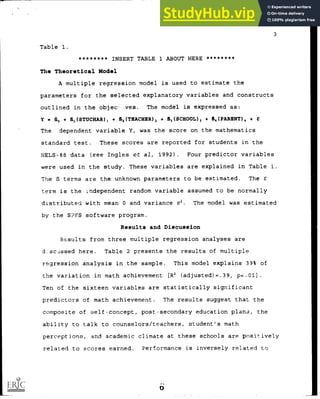 Analysis Of Eighth Graders Performance On Standardized Mathematics ...