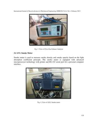 ANALYSIS OF EMISSION CHARACTERISTIC OF NM-DIESEL BLEND ON VCR DIESEL ...