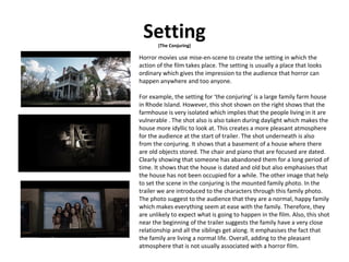 Analysis of horror film trailers | PPT