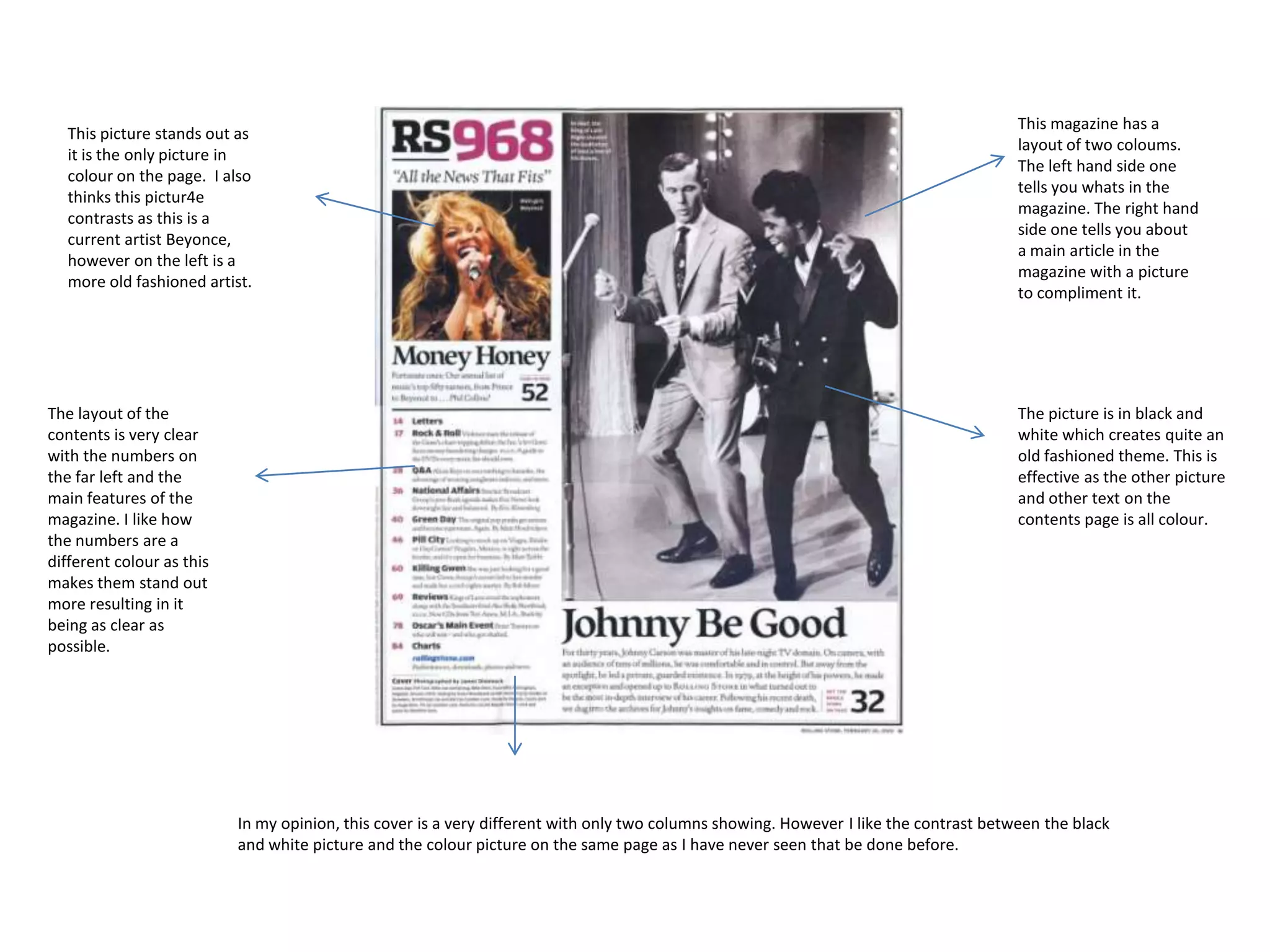 Analysis of existing pop music magazines | PPTX