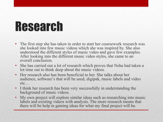 Analysis of existing student's work | PPT