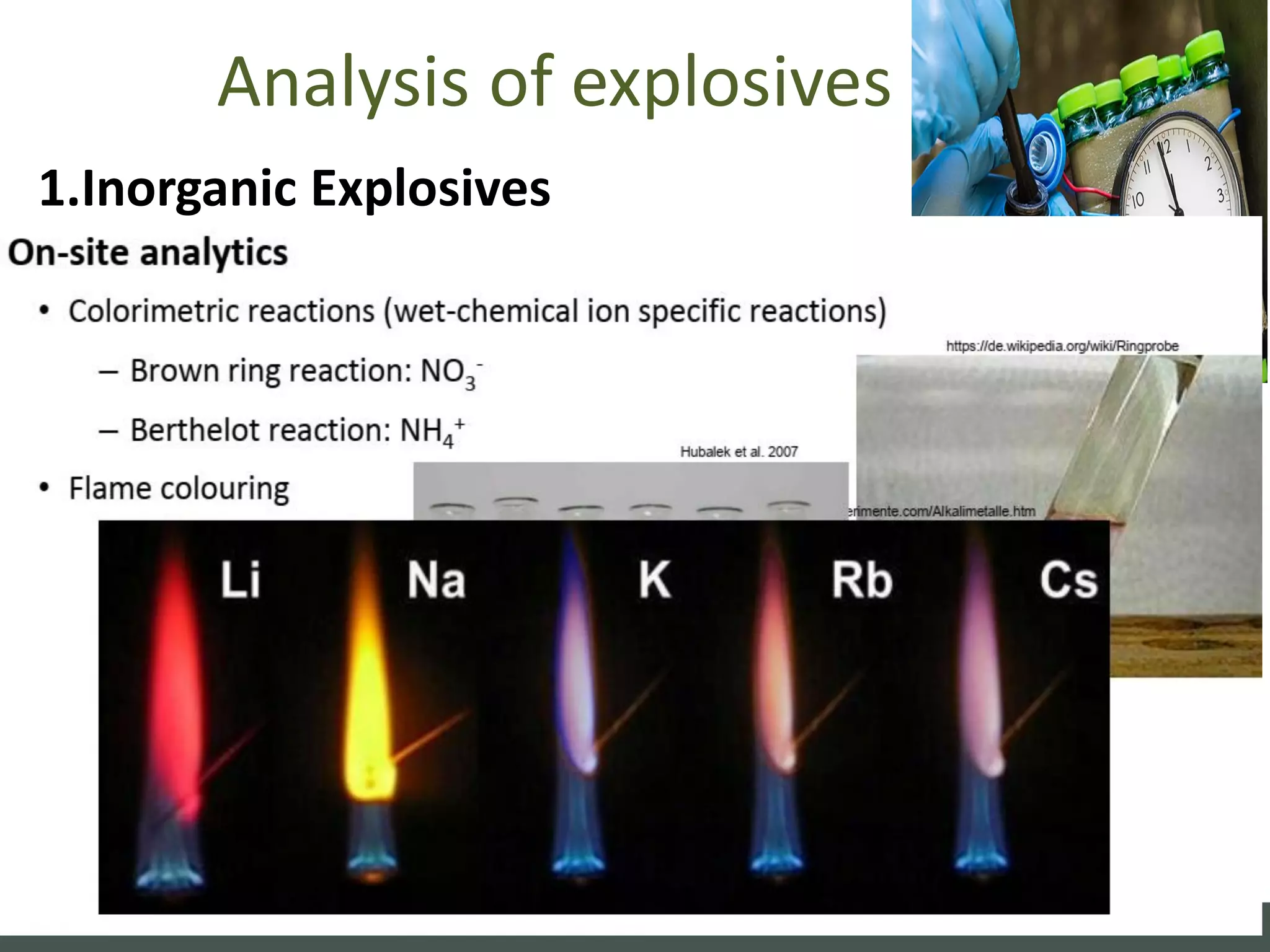 Analysis of explosives | PDF