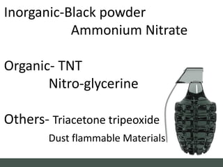 Analysis of explosives | PDF