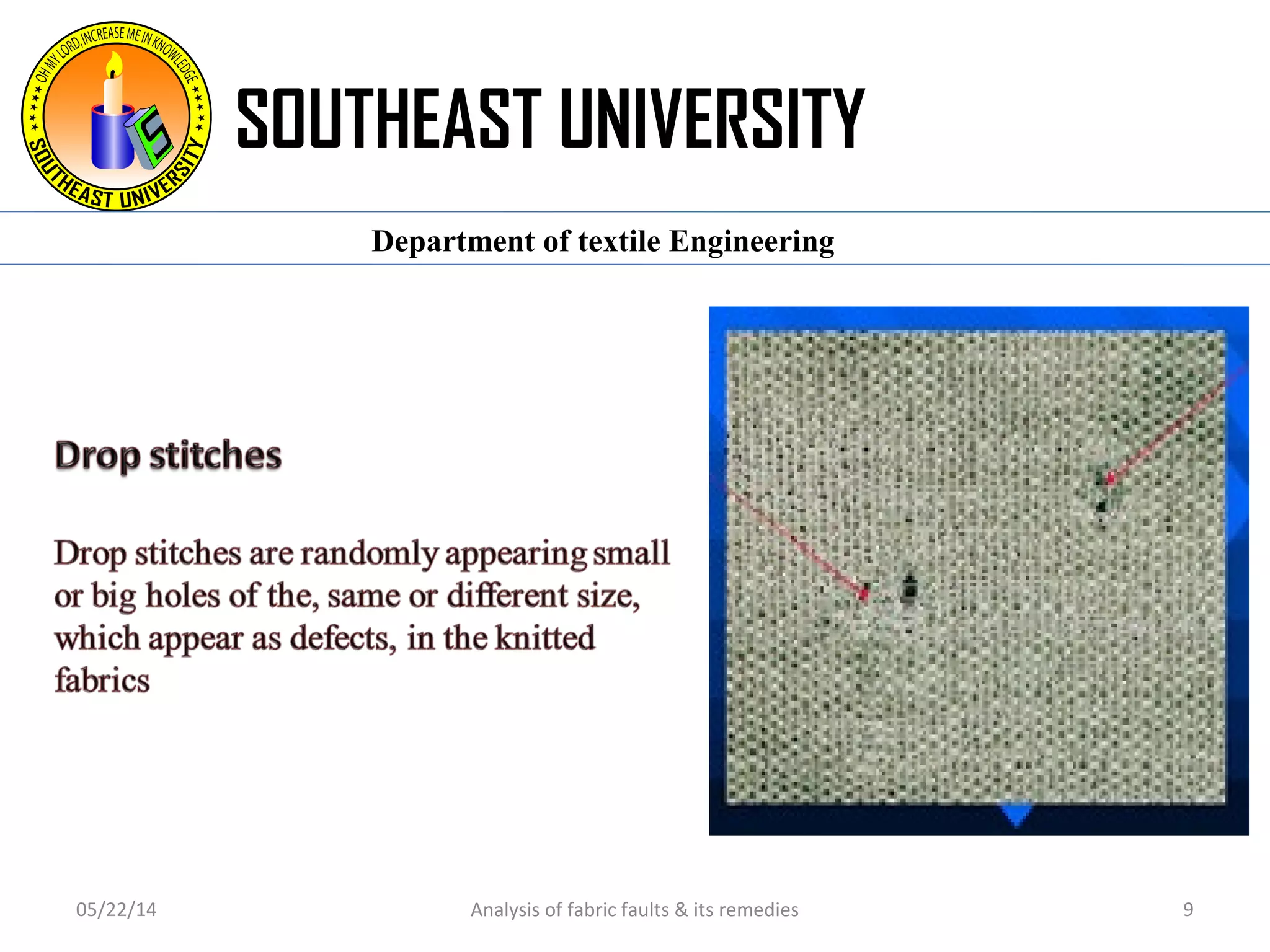 Fabric faults and its remedies | PPT