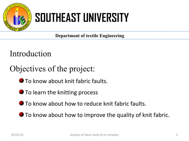 Fabric faults and its remedies | PPT