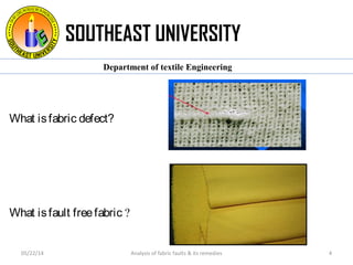 Fabric faults and its remedies | PPT
