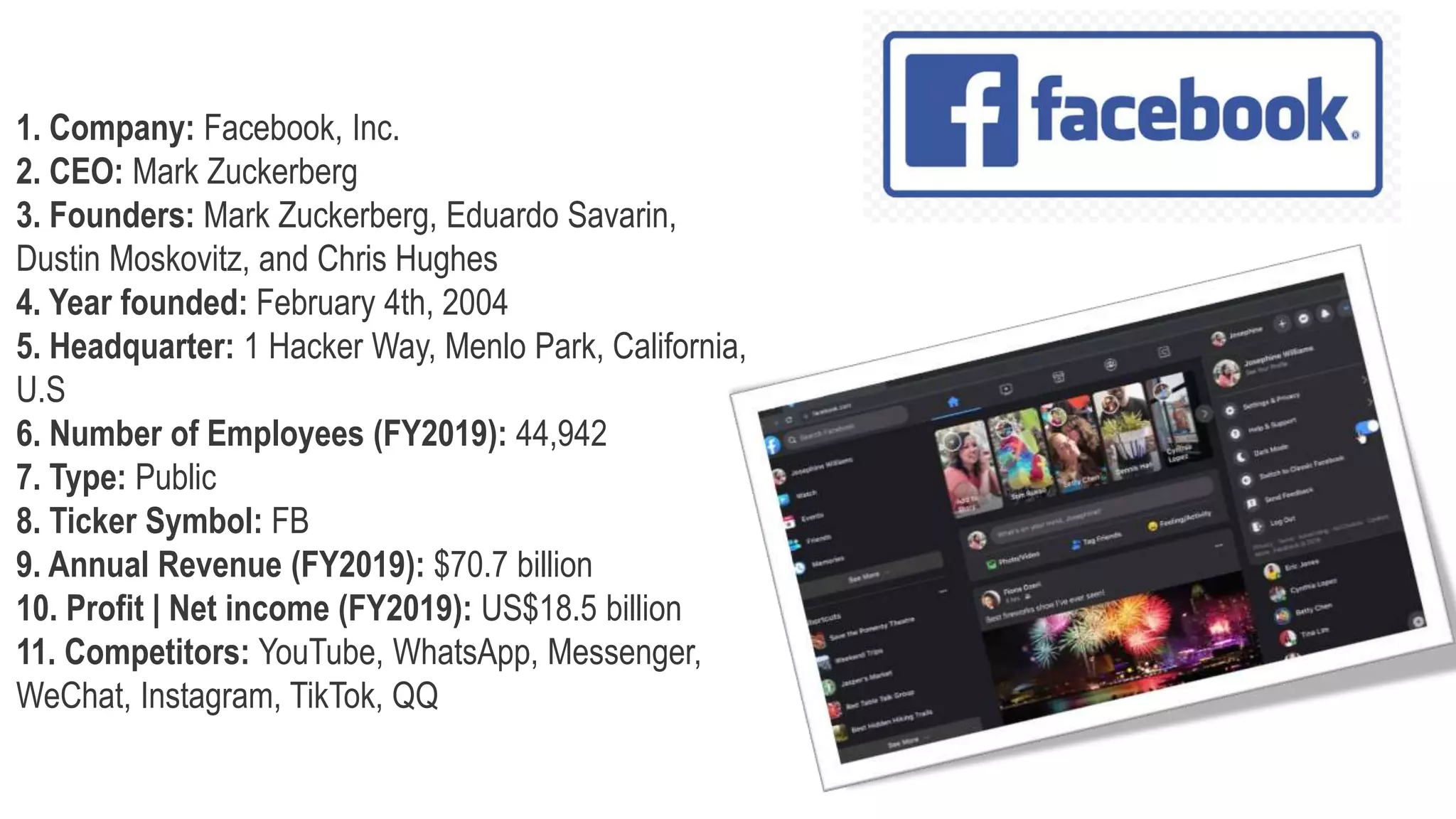Analysis of facebook business model | PPTX