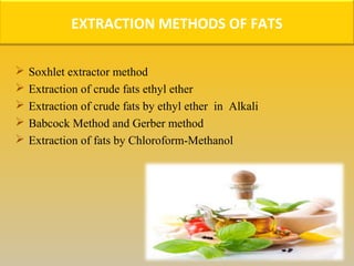 Analysis of fats, oils & waxes | PPT