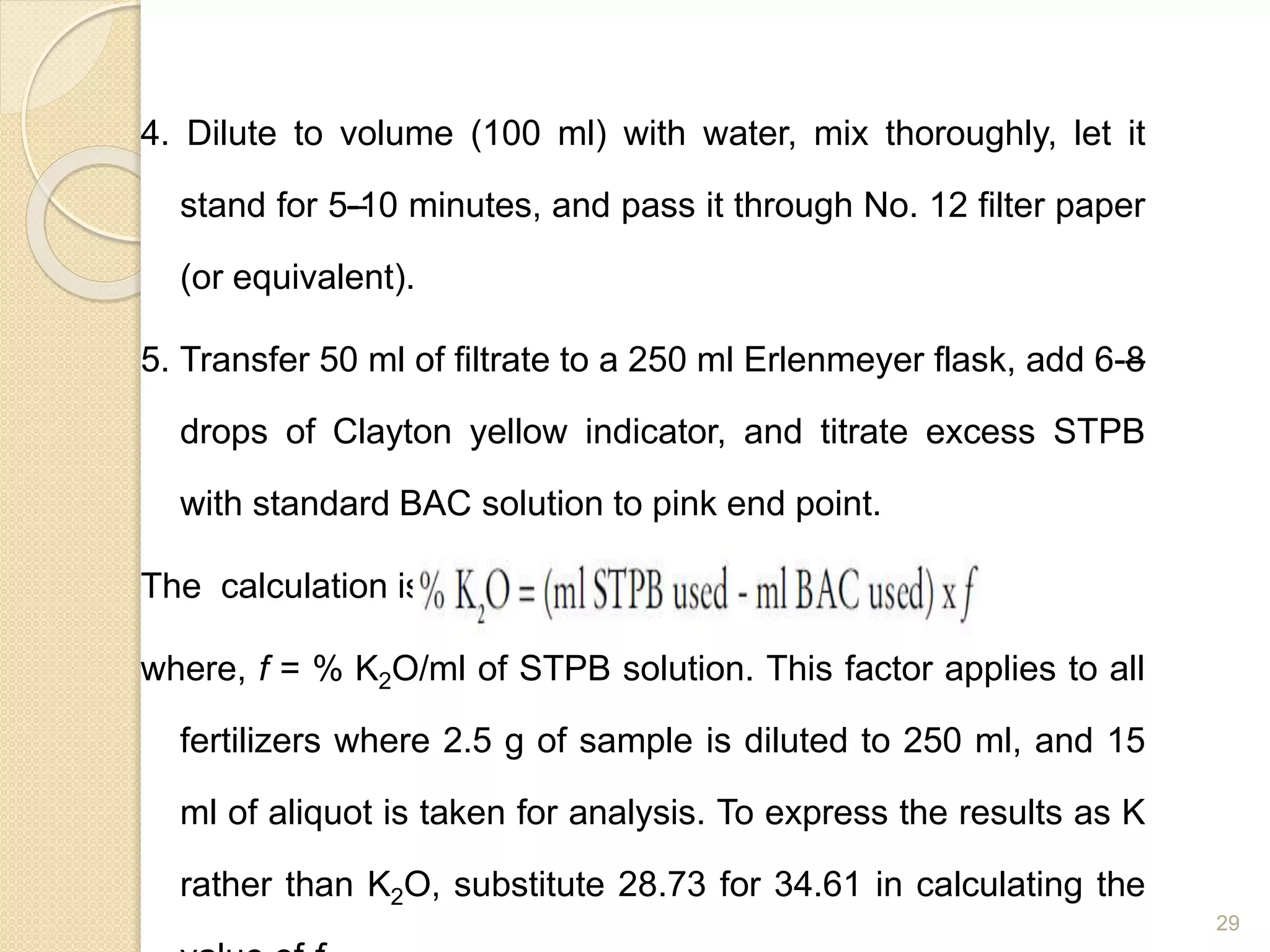 Analysis of fertilizer | PPTX