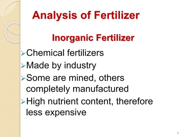 Analysis of fertilizer | PPTX | Gardening | Home & Garden