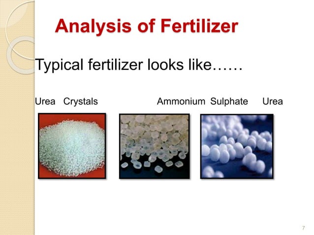 Analysis of fertilizer | PPTX | Gardening | Home & Garden