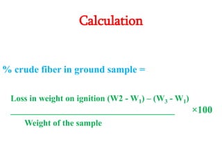 Analysis of fibre | PPTX
