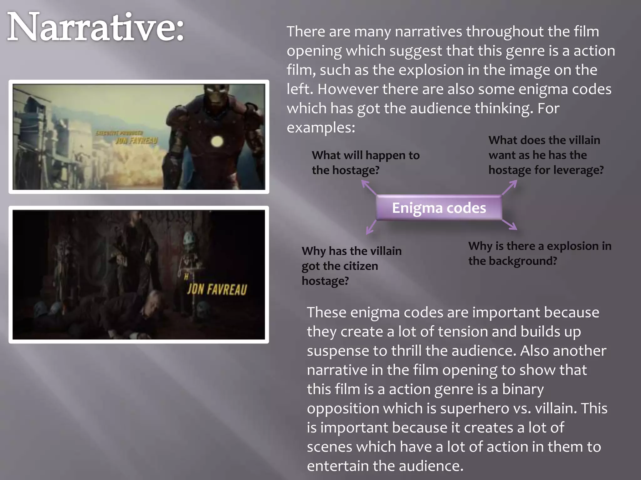 Analysing the film opening of iron man 3 | PPTX