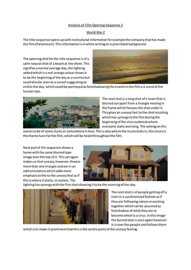 Analysis of film opening sequence - 2 | DOCX