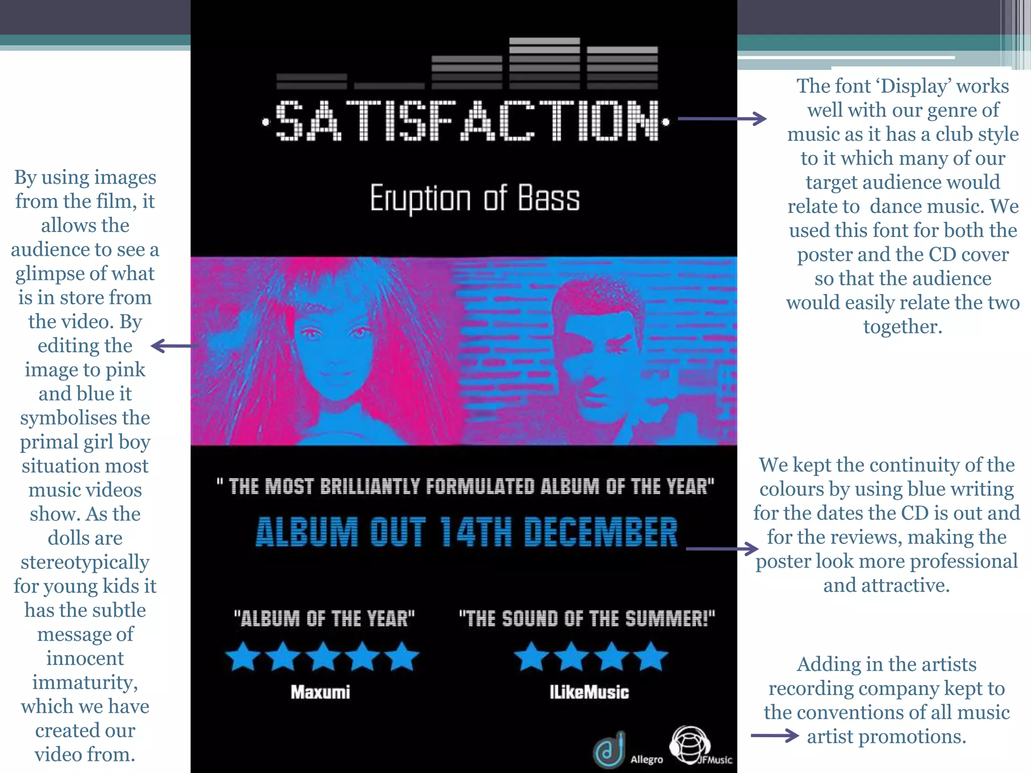 Analysis of final products | PPTX | Music | Entertainment