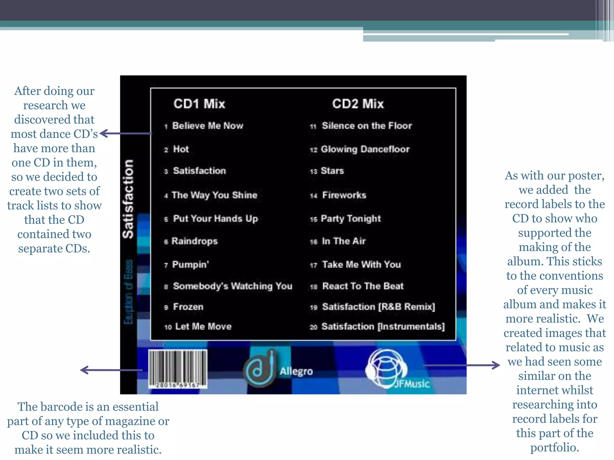 Analysis of final products | PPTX | Music | Entertainment