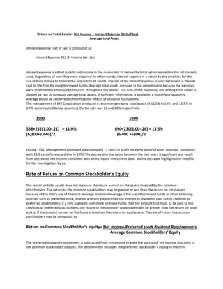 Analysis of financial statement | PDF