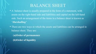 Analysis of Financial Statements | PPTX