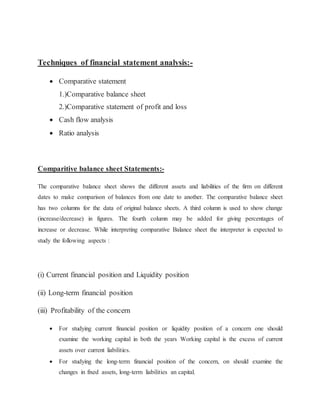 Analysis of financial statements on idea | DOCX
