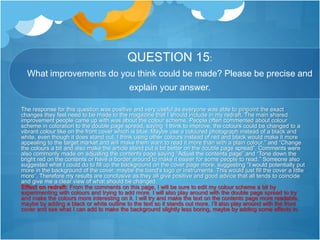 Analysis of first draft feedback | PPTX