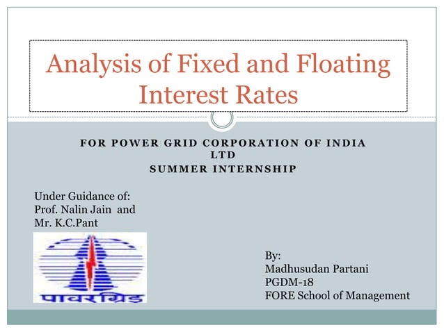 Analysis of fixed and Floating Rates | PPT