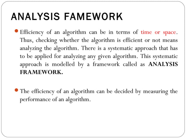 Fundamentals Of The Analysis Of Algorithm Efficiency