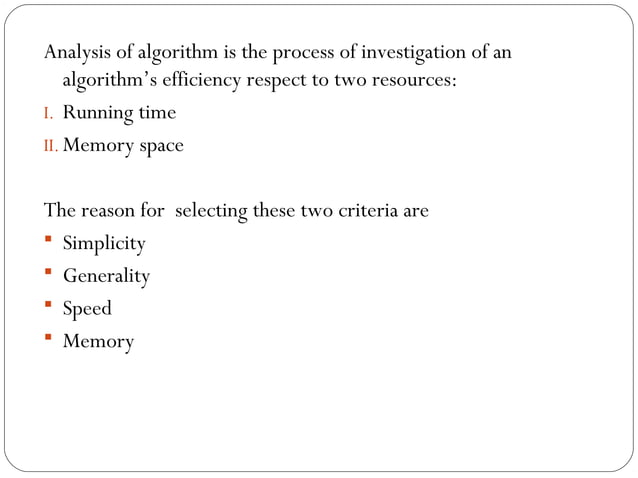 Fundamentals Of The Analysis Of Algorithm Efficiency