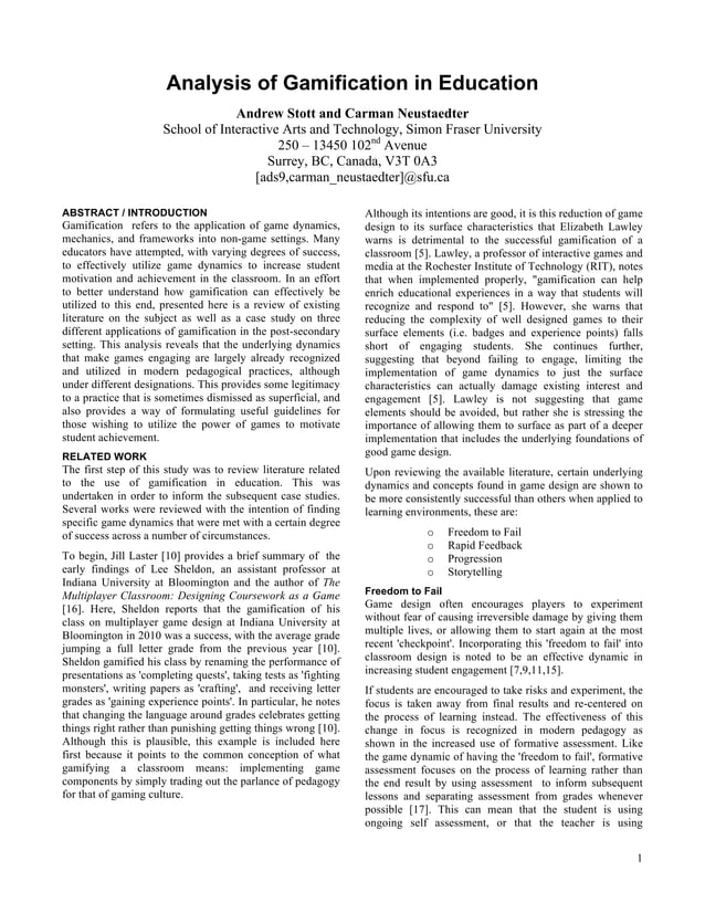 Analysis of Gamification in Education.pdf
