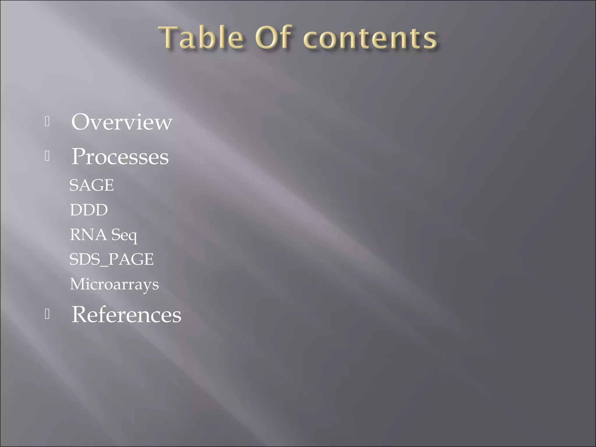 Analysis of gene expression | PPT