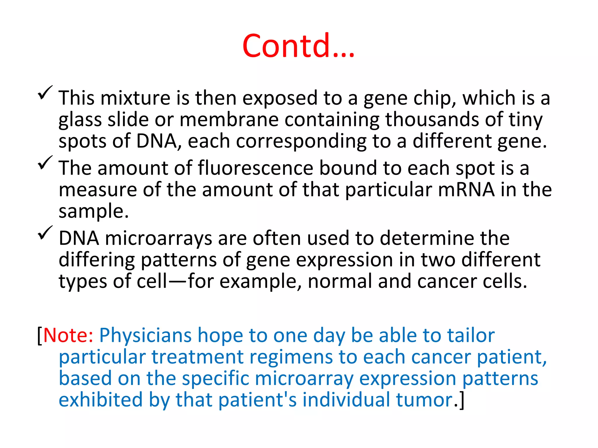 Analysis of gene expression | PPT