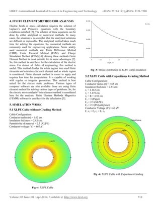 Analysis of grading techniques in xlpe cable insulation by fem | PDF