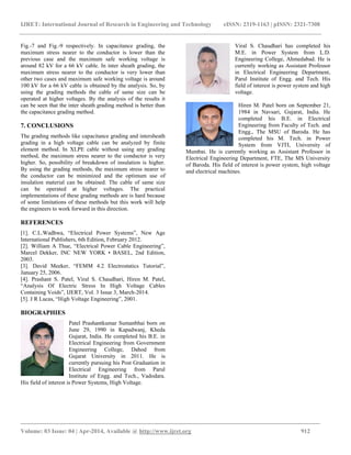 Analysis of grading techniques in xlpe cable insulation by fem | PDF