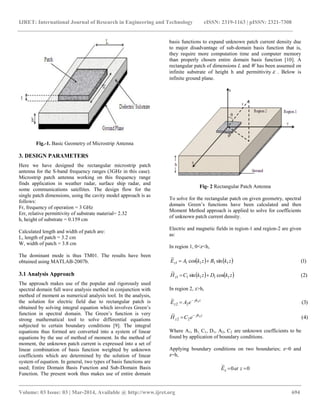 Analysis of green’s function and surface current density for ...