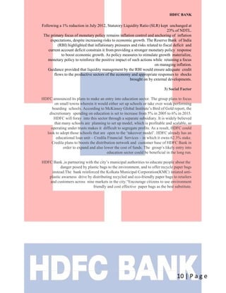 Analysis of HDFC bank complete | PPT