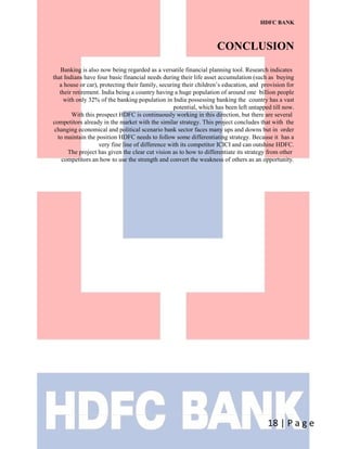 Analysis of HDFC bank complete | PPT