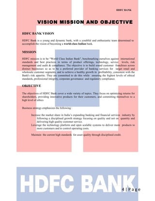 Analysis of HDFC bank complete | PPT