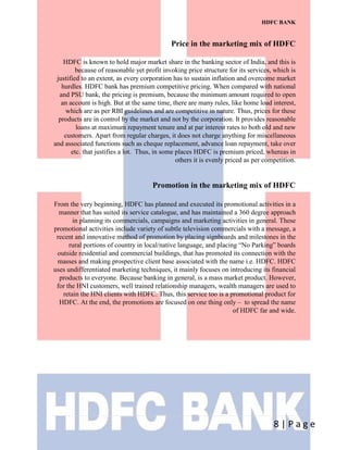 Analysis of HDFC bank complete | PPT