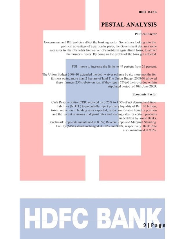 Analysis of HDFC bank complete | PPT | Credit Cards | Personal Debt