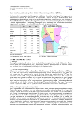 Analysis of heavy metals content of tobacco and cigarettes | PDF