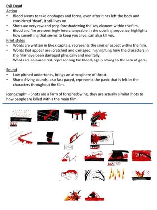 Analysis of horror films | PDF