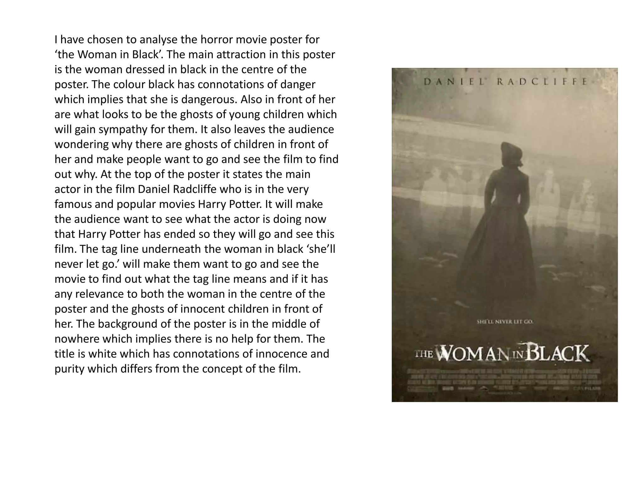 Analysis of horror movie posters | PPTX