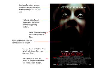 Analysis of horror movie posters | PPTX