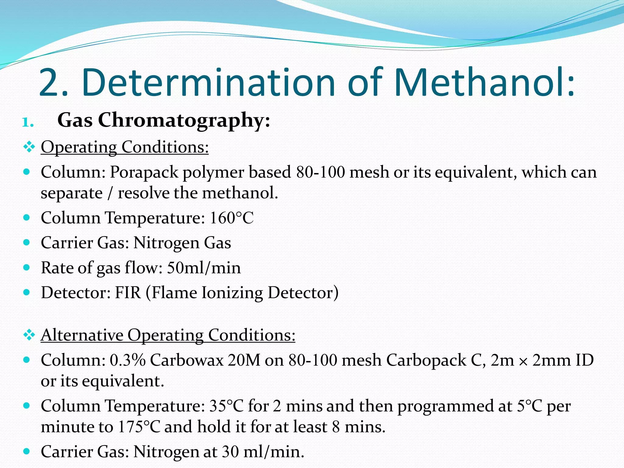 Analysis of illicit liquor including methyl & ethyl alcohol | PPTX