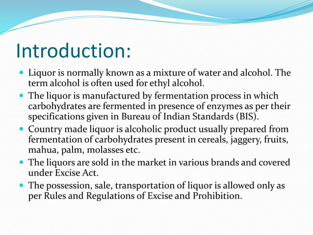 Analysis of illicit liquor including methyl & ethyl alcohol | PPTX ...